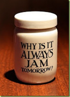 The leap inside: Jam tomorrow, but a bit of bread and butter today ...